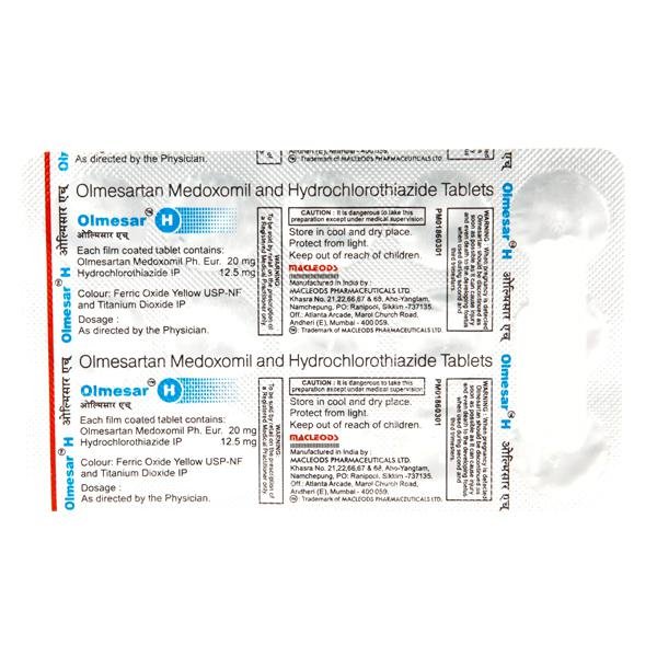 Olmesar H Tablet 1X15 - Davai24